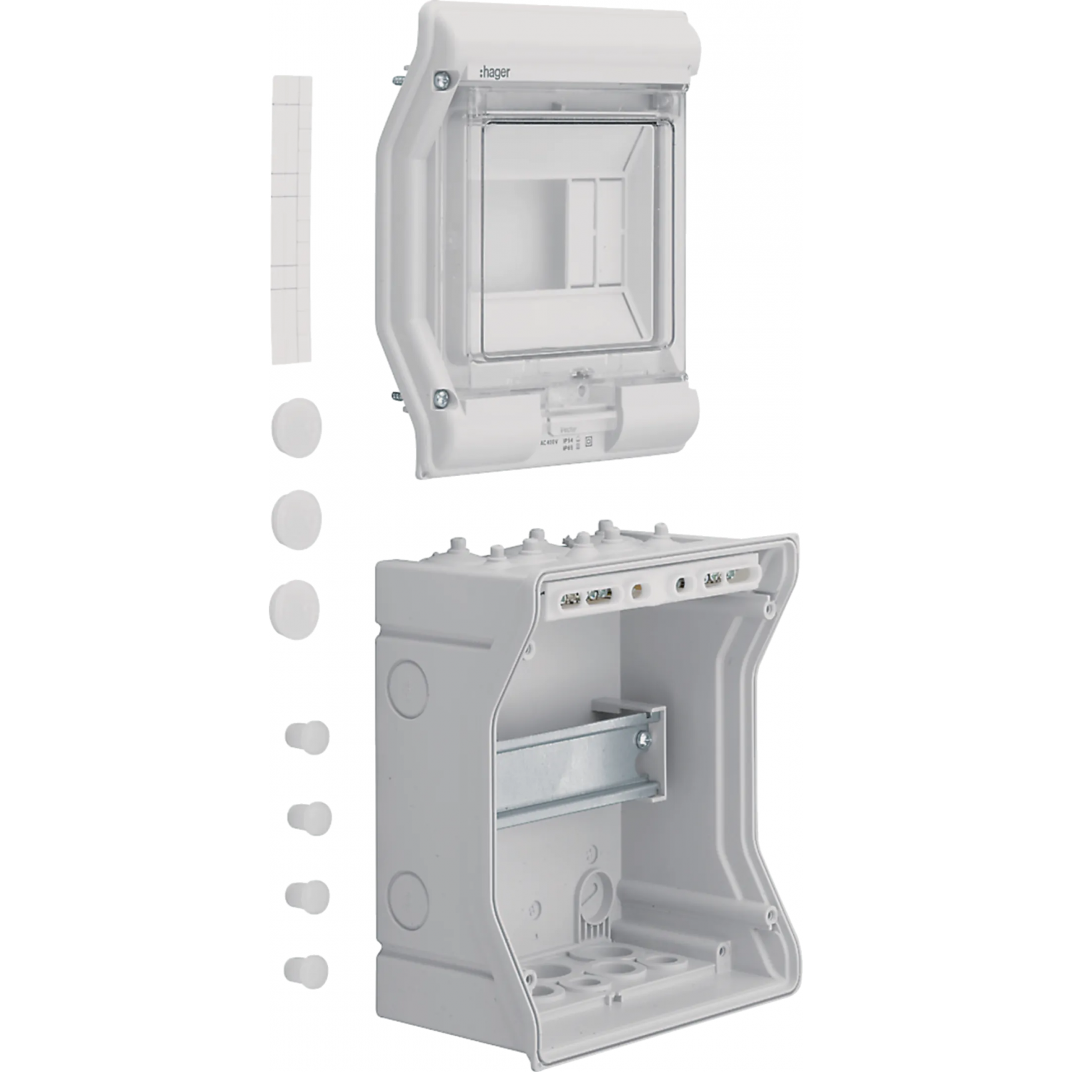 Щиток настенной установки HAGER Vector, IP65, 6M VE106D. Купить Щиток ...